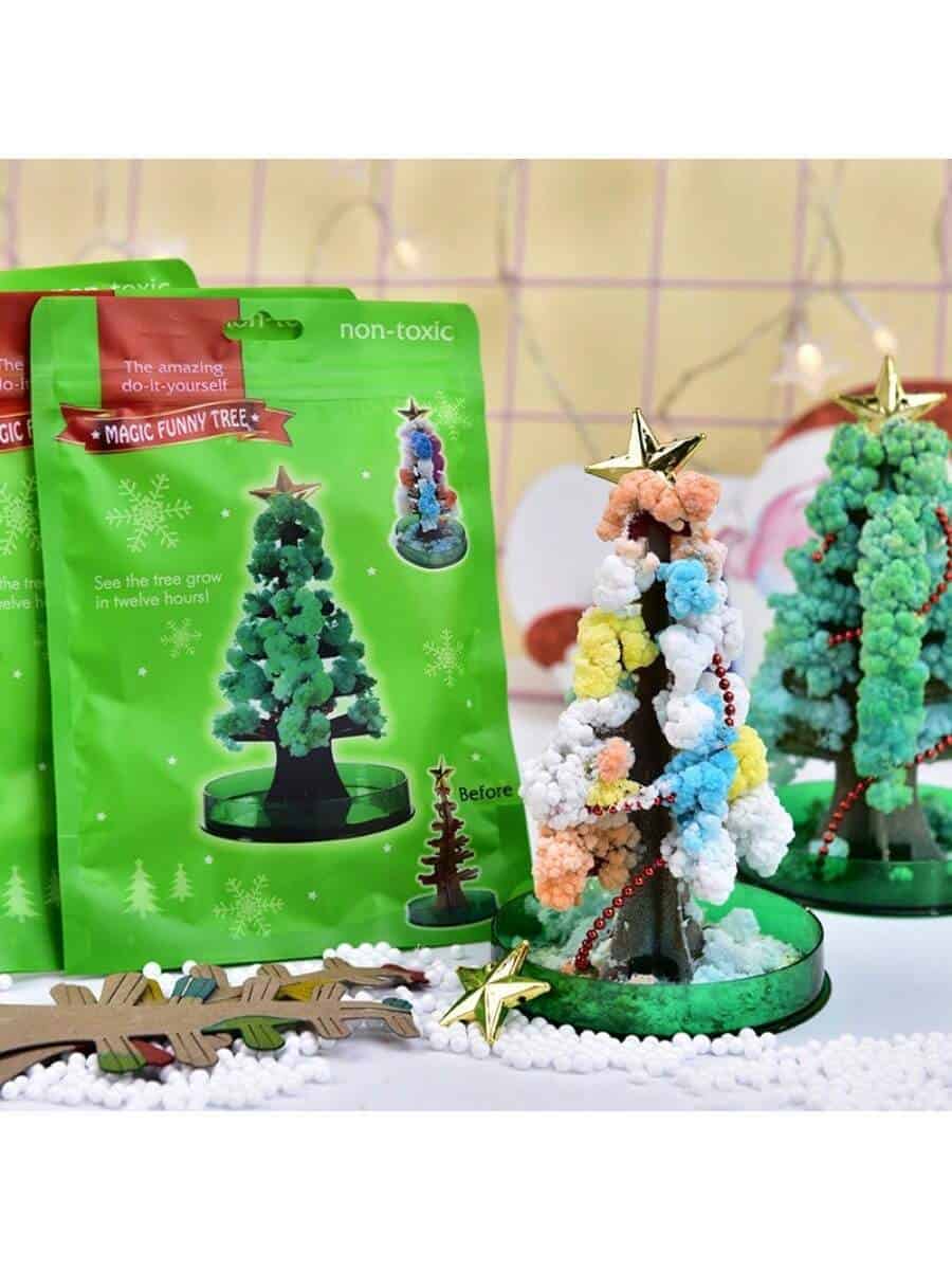 SHEIN Christmas Decoration Christmas Tree Magic Growing Crystal Tree ...